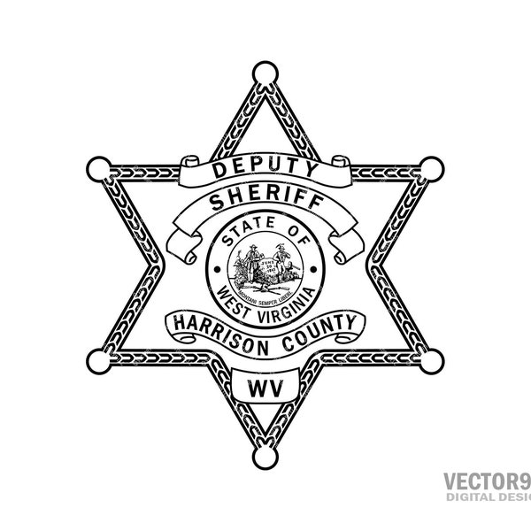 Wv Sheriff Badge - Etsy
