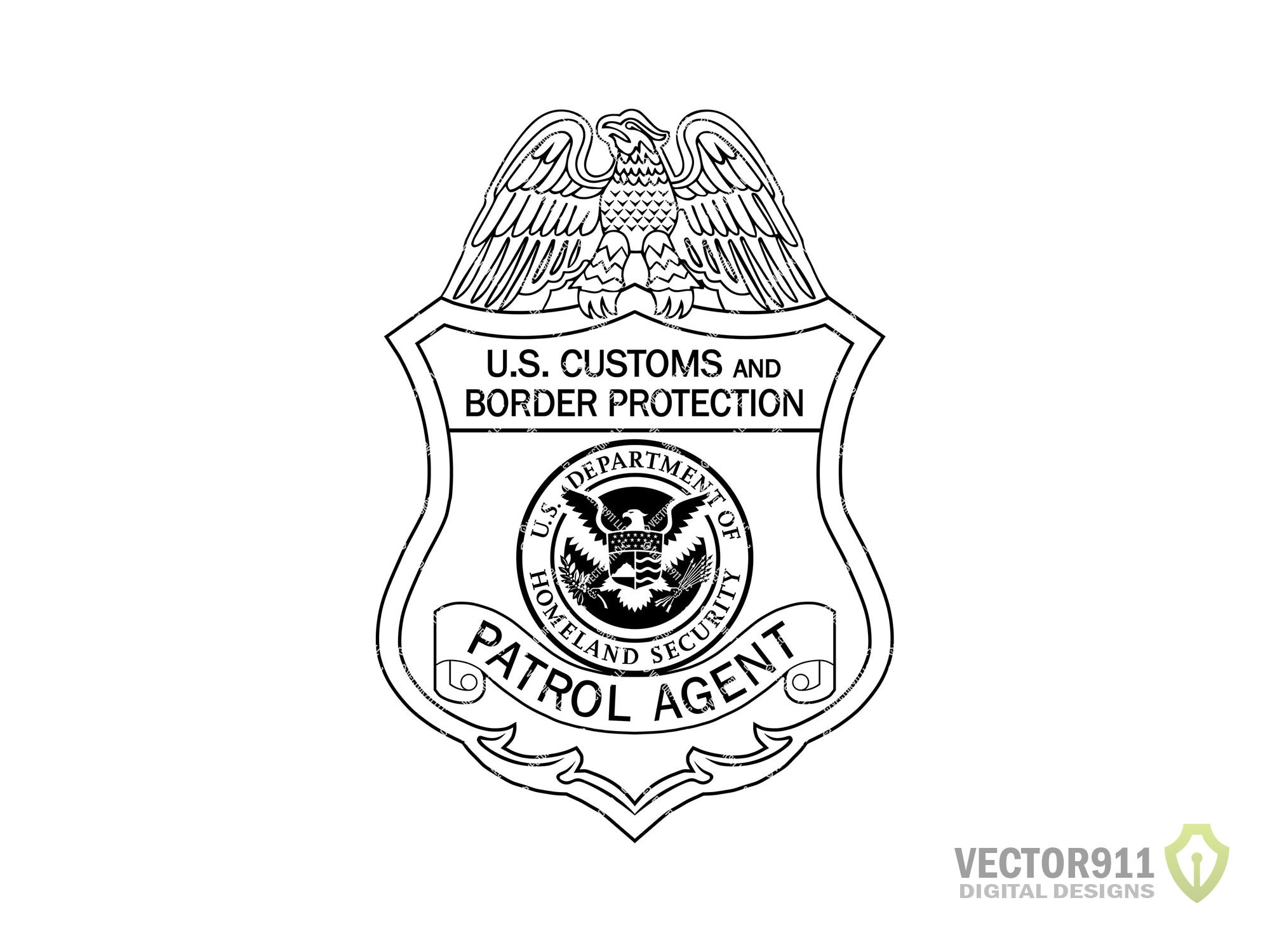 US Customs and Border Protection Badge CBP DHS Patrol Agent - Etsy ...
