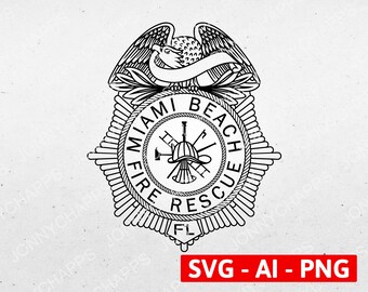 Miami Dade Fire Rescue Svg - Etsy