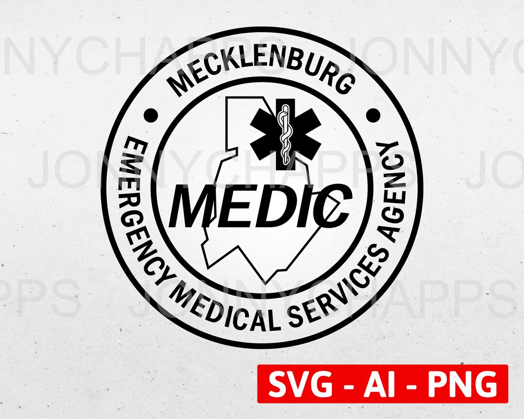Mecklenburg NC Medic Logo North Carolina Emergency Medical - Etsy