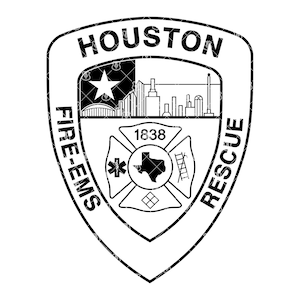 Houston Texas Fire Department Patch, Houston TX Fire Rescue EMS Logo ...