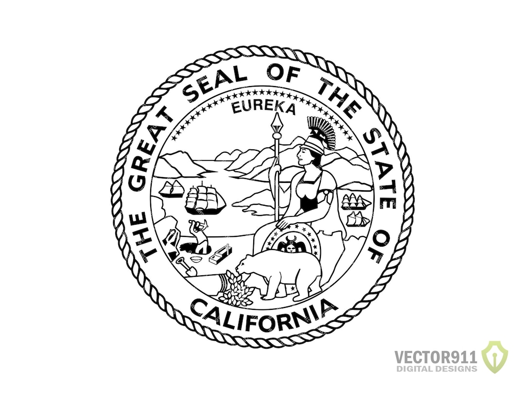 California State Great Seal Logo Emblem Digital Vector .ai, .svg, .png ...