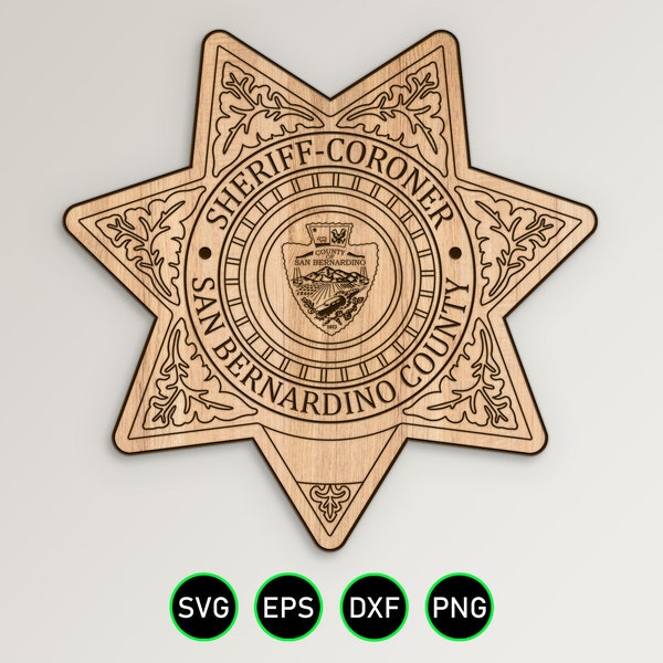 San Bernardino County Sheriff Svg - Etsy