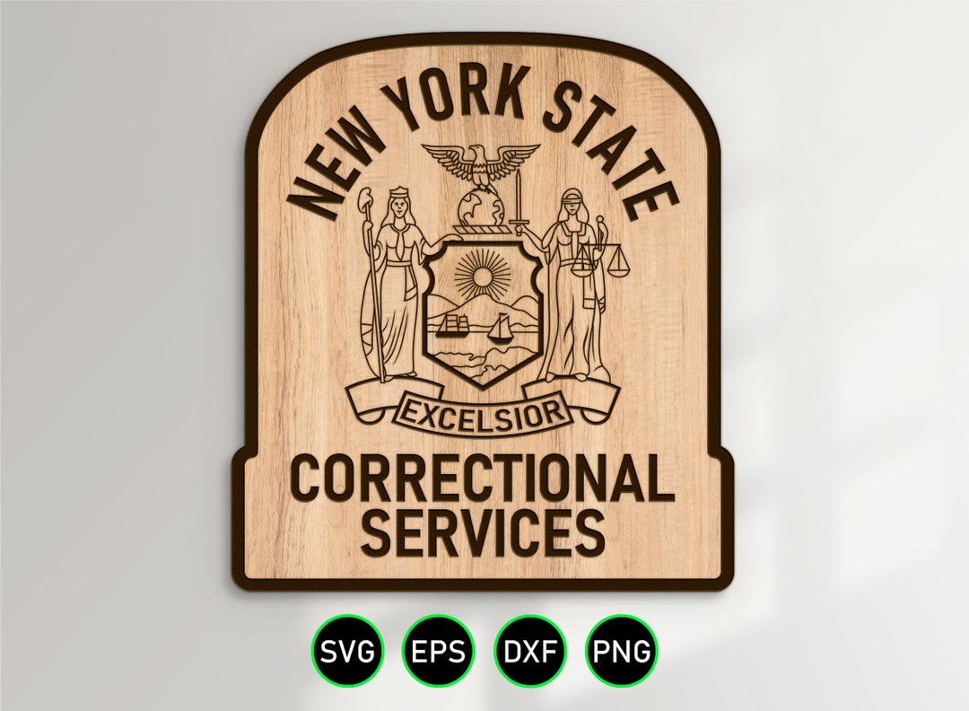 State of New York Correctional Services Patch SVG, Corrections Officer ...