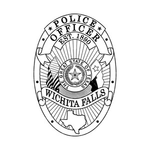 Wichita Falls Texas Police Badge SVG, City Police Department Officer ...
