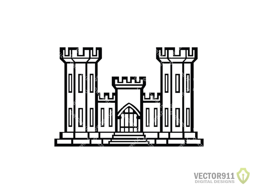 Army Corps of Engineers Castle in Svg Eps Dxf and Png - Etsy Army Corps of Engineers Castle in Svg Eps Dxf and Png - Etsy