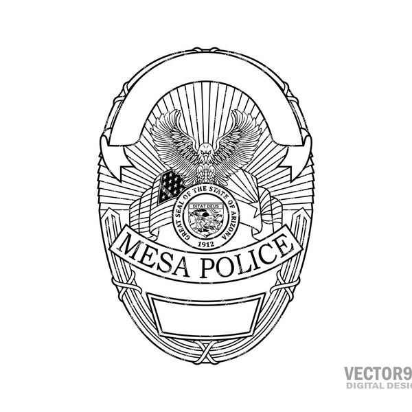 Mesa Police Badge - Etsy