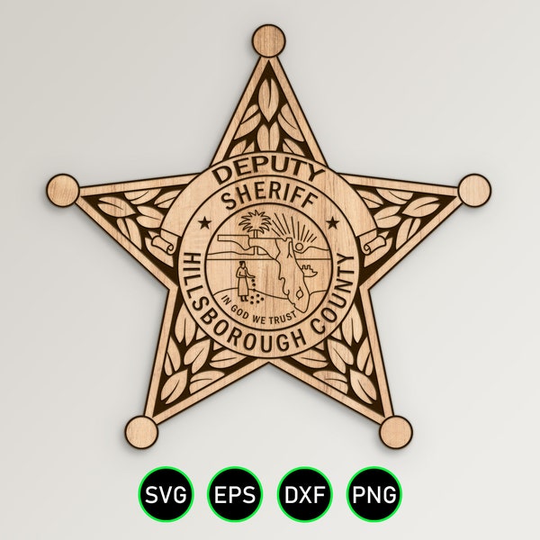Hillsborough County Sheriff Svg - Etsy
