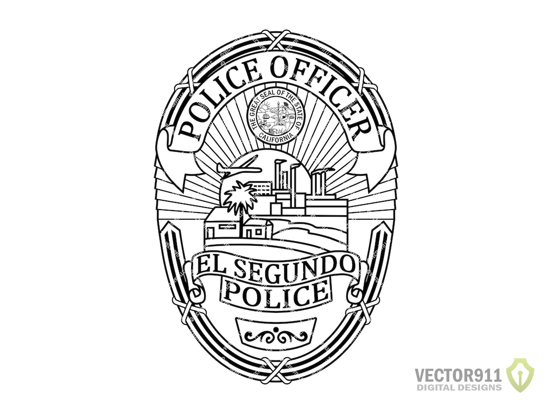 El Segundo California Police Department Logo, El Segundo CA PD Badge ...