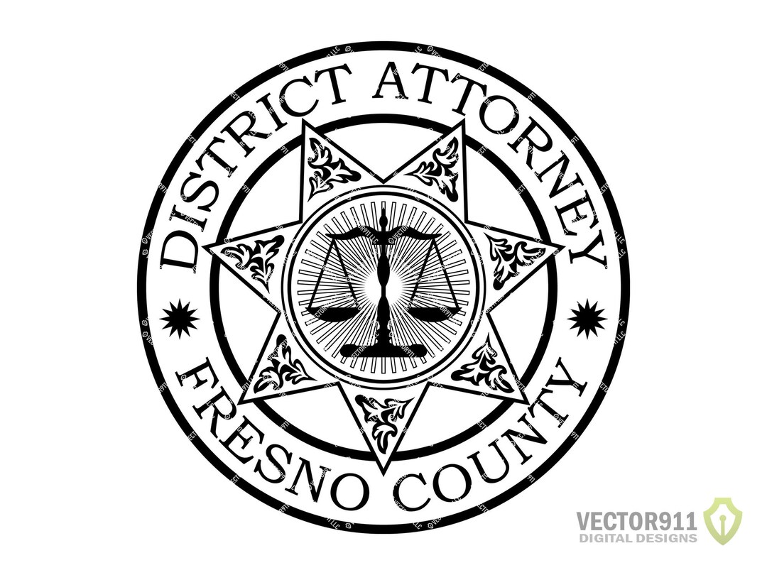 Fresno California District Attorney Seal, Fresno County CA DA Logo ...