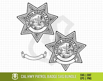 California Highway Patrol Svg Shoulder Patch Vector CHP Badge - Etsy