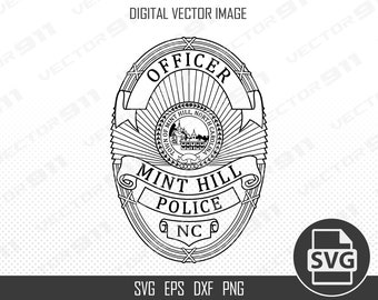 Mint Police Badge - Etsy