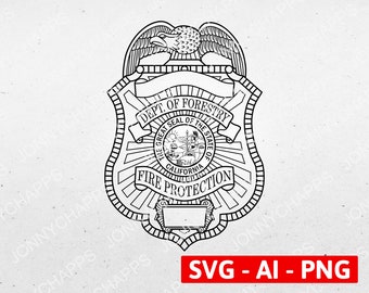 California Fire Logo - Etsy