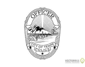 Scottsdale Police Badge SVG - Etsy