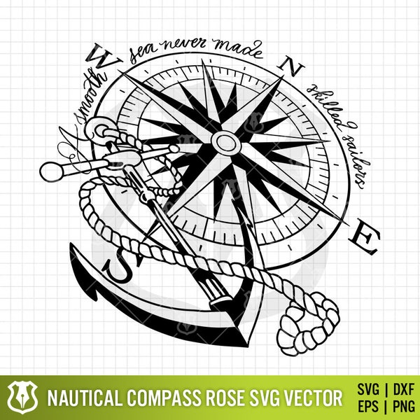 Compass Rose Transfer - Etsy