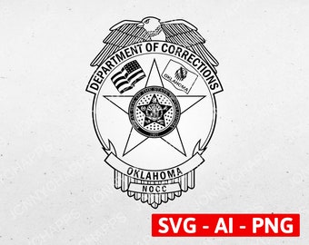 Department of Corrections Logo - Etsy