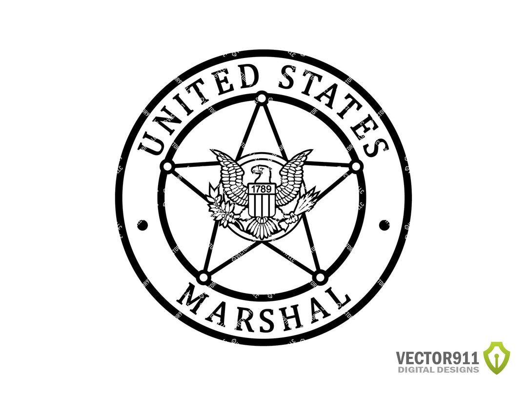 US Marshals Service USMS Badge in Svg Eps Dxf and Png - Etsy