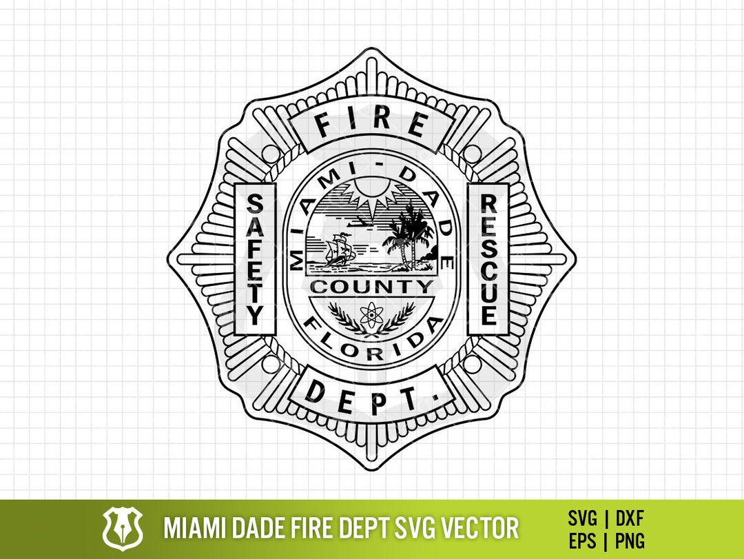 Miami Dade County Fire Rescue Emblem, Miami-dade Florida Fire ...