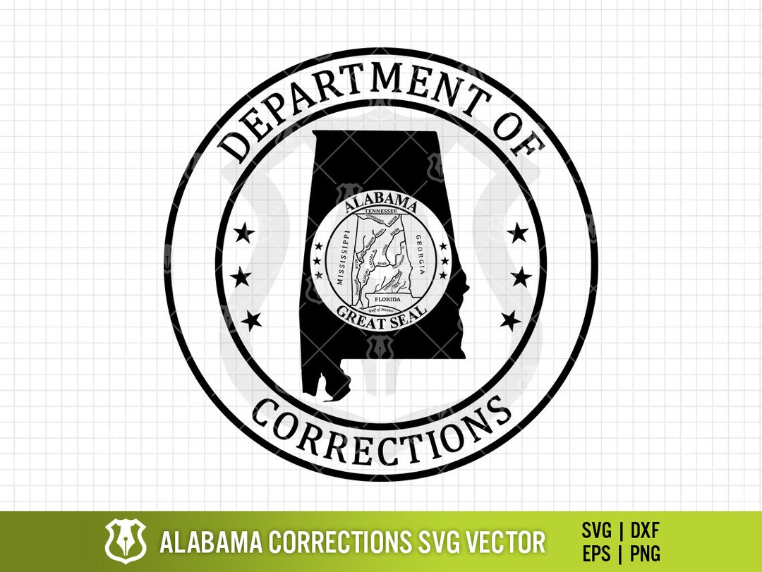 Alabama Department of Corrections Seal, ALDOC Badge Emblem Logo in Svg ...