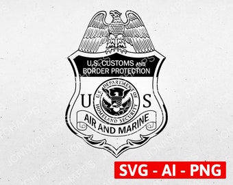 Us Customs Logo Svg | Etsy