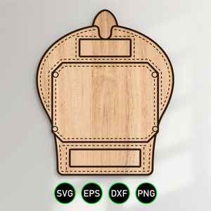 Firefighter Helmet Shield Design SVG, Blank Leather Front Piece Vector ...