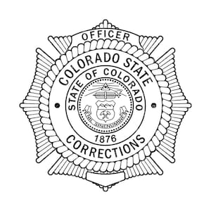 Colorado State Corrections Badge SVG, CDOC Corrections Department ...