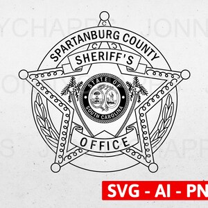 Spartanburg County Badge - Etsy