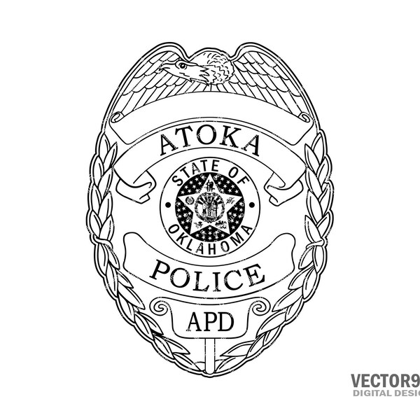 Oklahoma Police Badge Svg - Etsy Canada