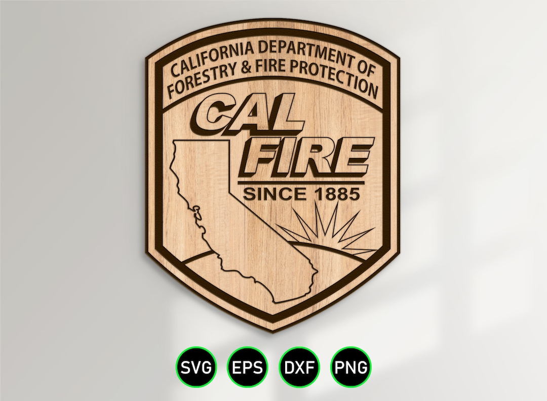 CAL FIRE Emblem SVG, California Forestry Fire Protection Firefighter ...