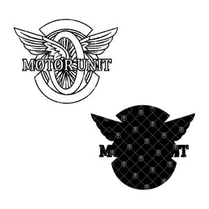 Motor Unit Motor Wings SVG, Police Motorman Motorcycle Badge Vector ...