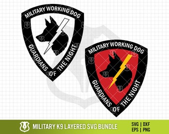 Military Working Dog Guardians of the Night SVG - Etsy