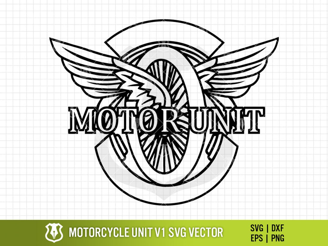 Motor Unit Wings SVG Vector Blank Police Sheriff Motorman Badge Vector ...