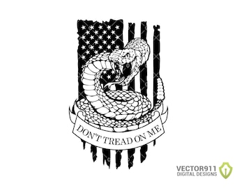 Don't Tread of Me SVG DTOM Gadsden Flag Cutting File Png - Etsy