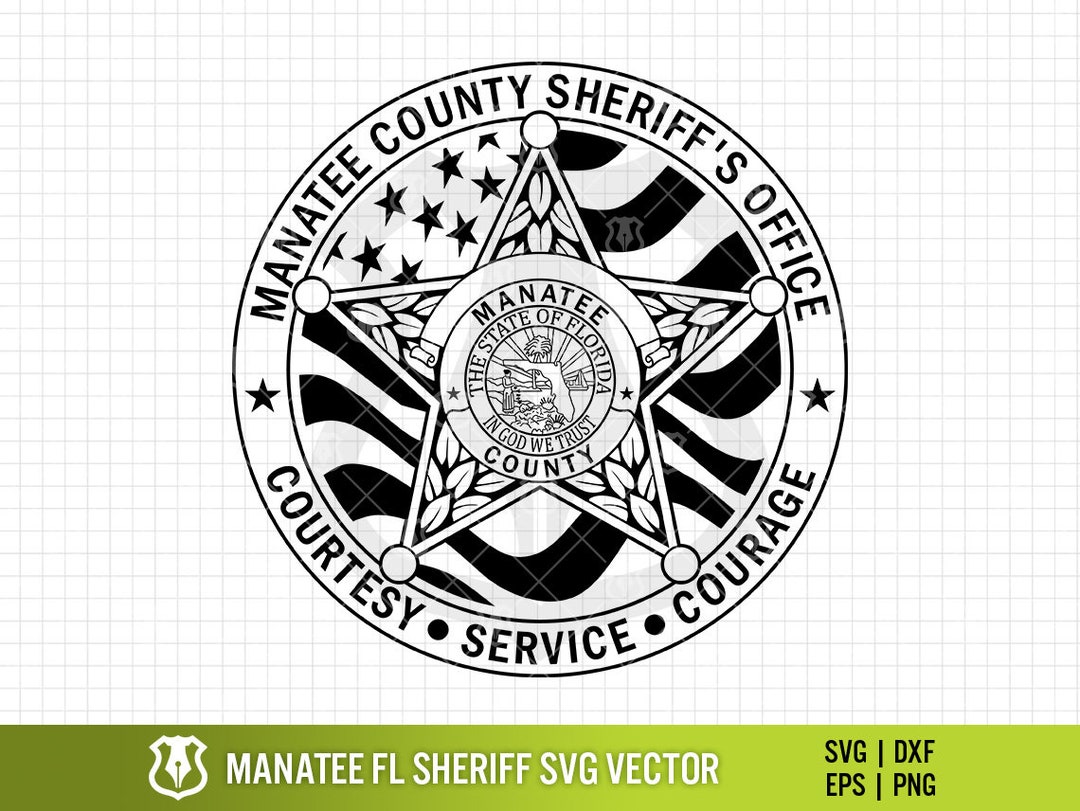 Manatee County Florida Sheriff's Office Badge FL Sheriff - Etsy