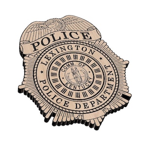 Lexington Kentucky Police Badge SVG, City Police Department Officer ...