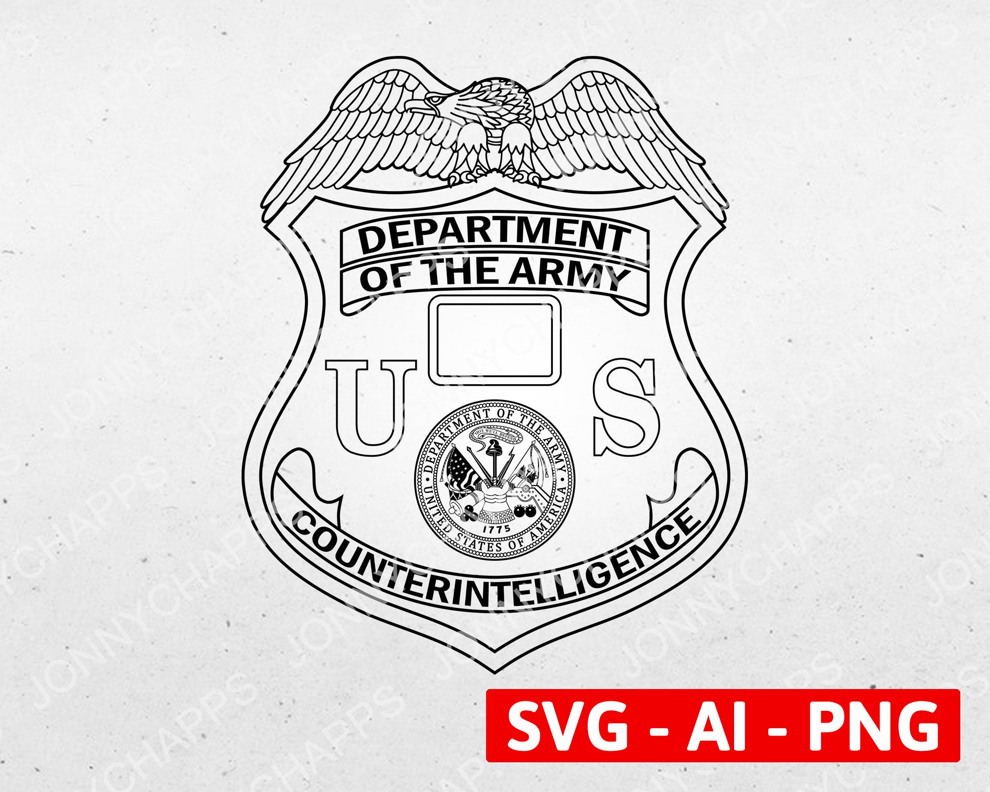 Department of Army Counter Intelligence Badge Military Army | Etsy