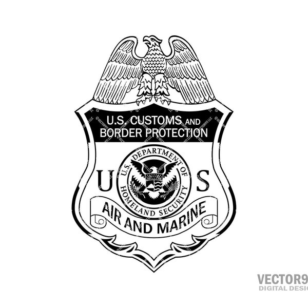 Us Customs Logo Svg - Etsy Israel