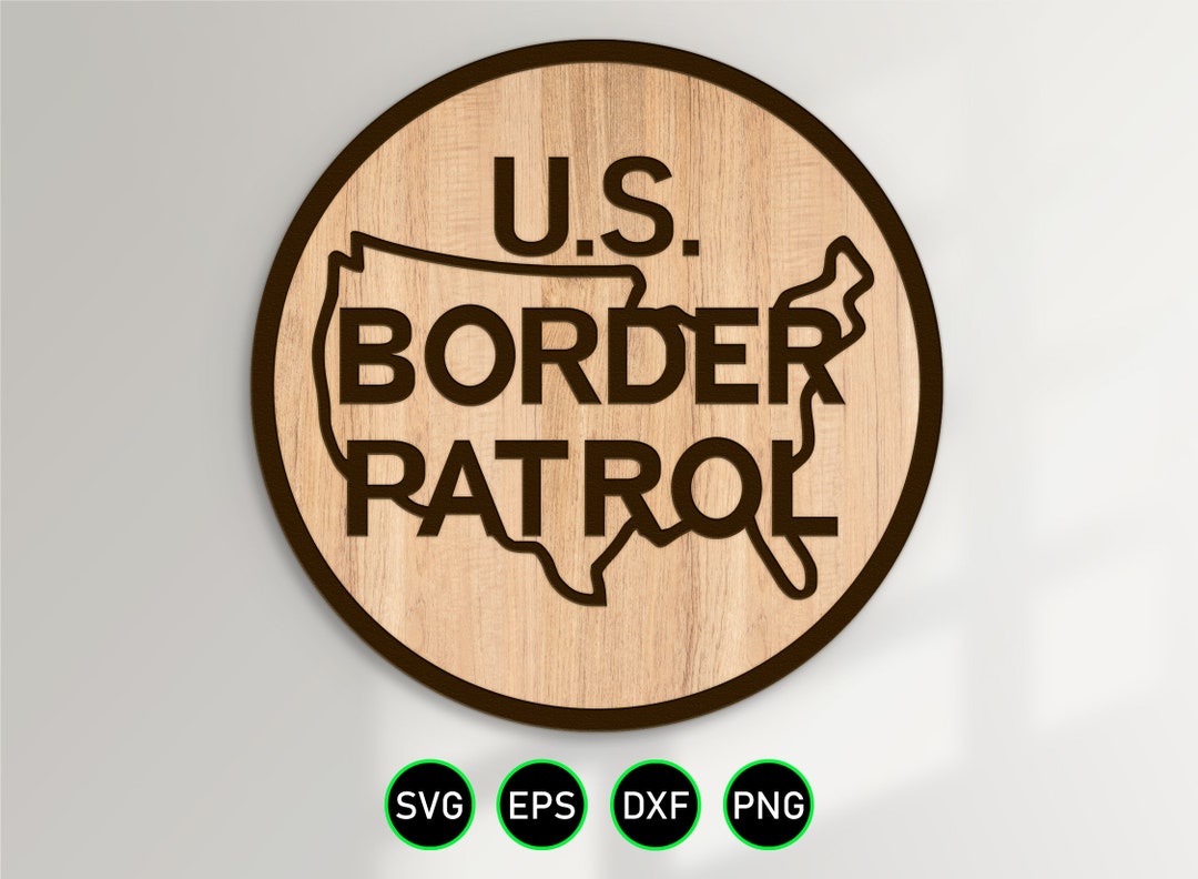 Border Patrol Emblem SVG, DHS USBP Seal Vector Clipart for Woodworking ...