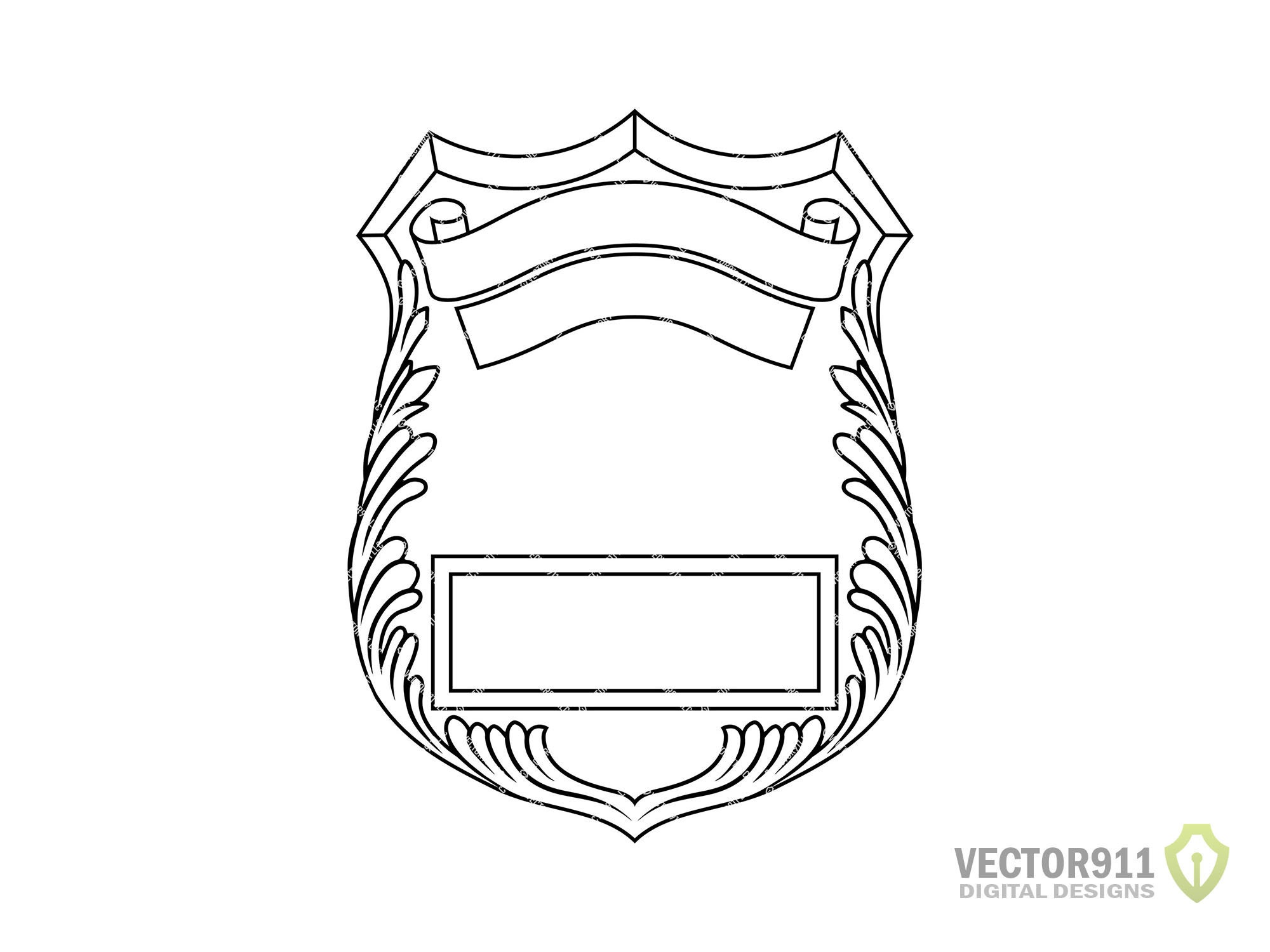 Blank Detective Badge