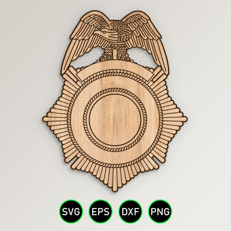 Eagle Top Police Badge - Etsy