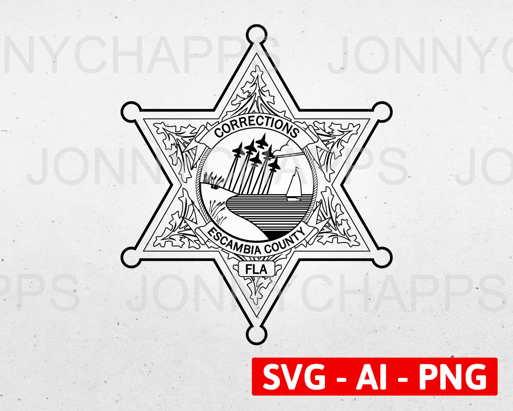 Escambia Florida Corrections Badge Law Enforcement Police - Etsy