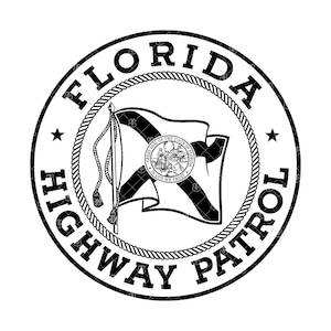 Florida Highway Patrol Seal SVG, State Police Trooper Emblem Vector ...