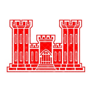 US Army Corps Castle Emblem Layered SVG Bundle Army Corps of Engineers ...