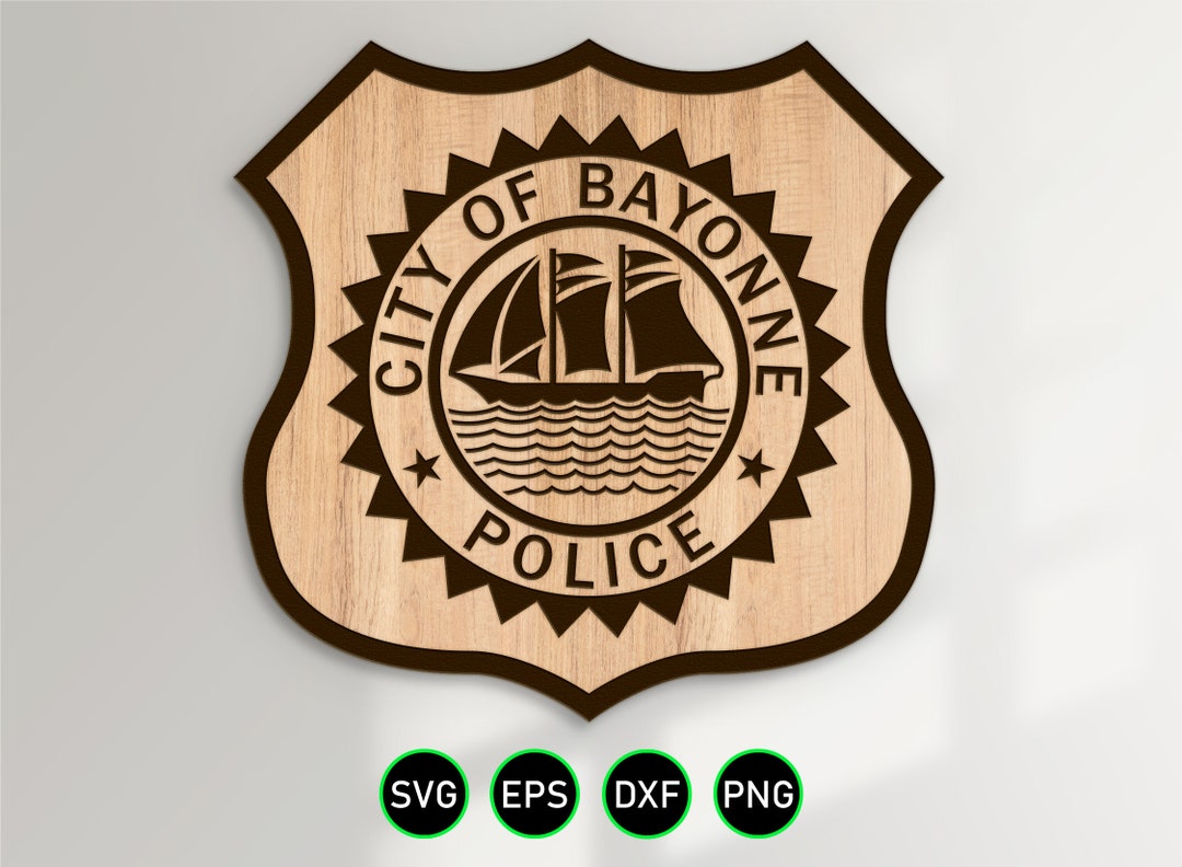 Bayonne New Jersey Police Patch SVG, City Police Department Officer ...
