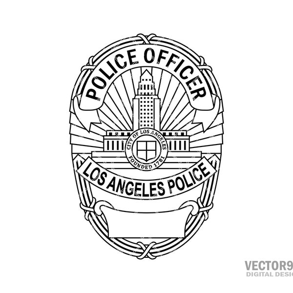 Police Lapd Svg - Etsy