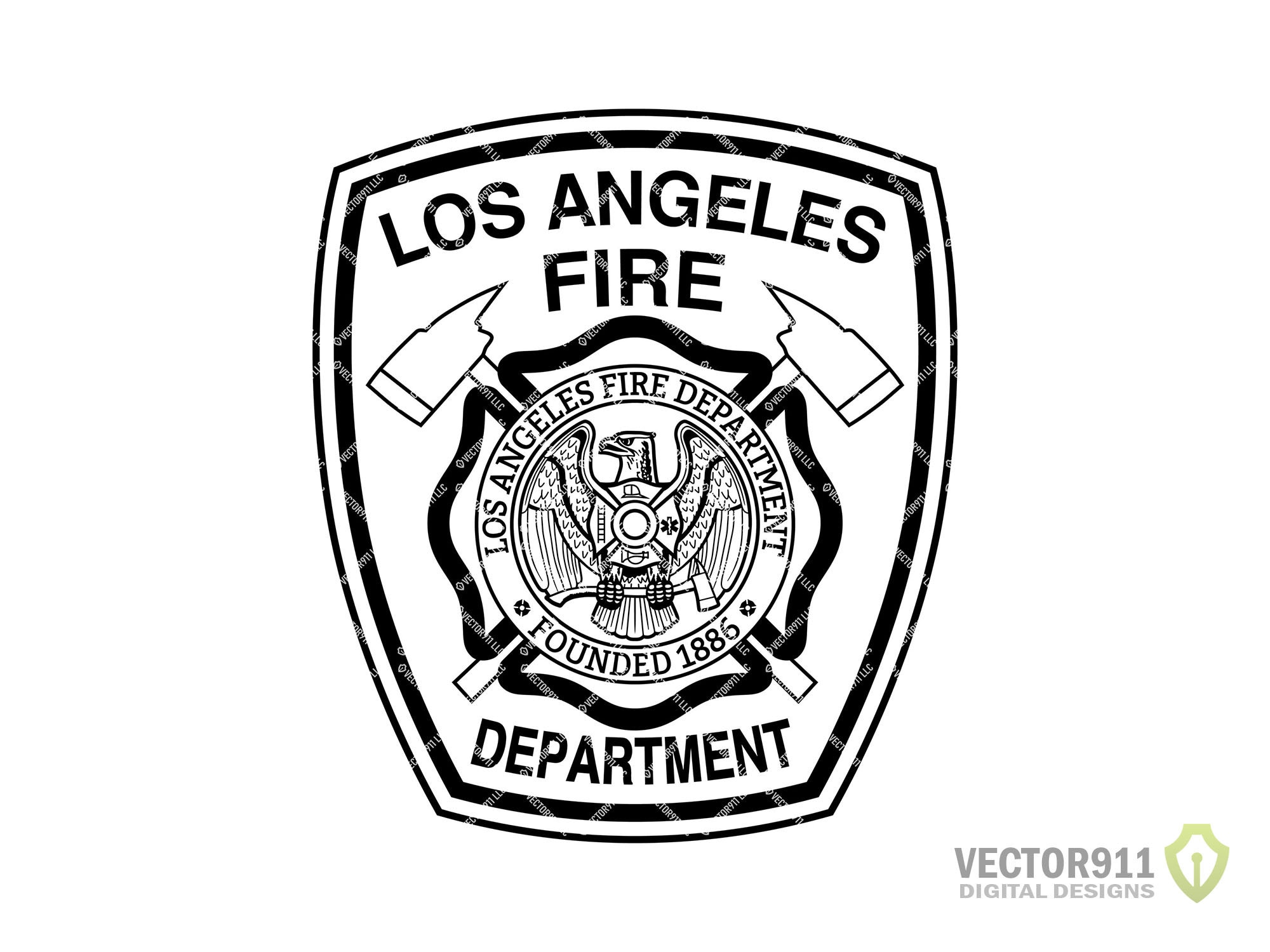 Firefighter Patch Template
