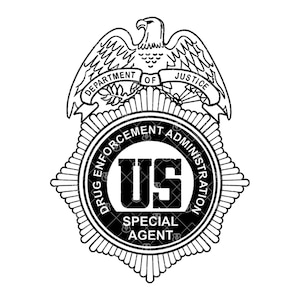 DEA Drug Enforcement Administration Special Agent Badge Logo Seal ...