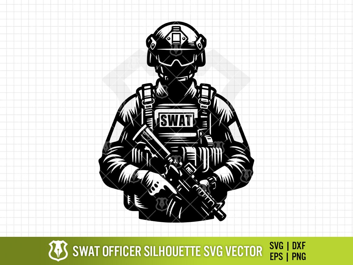 Swat Officer Silhouette