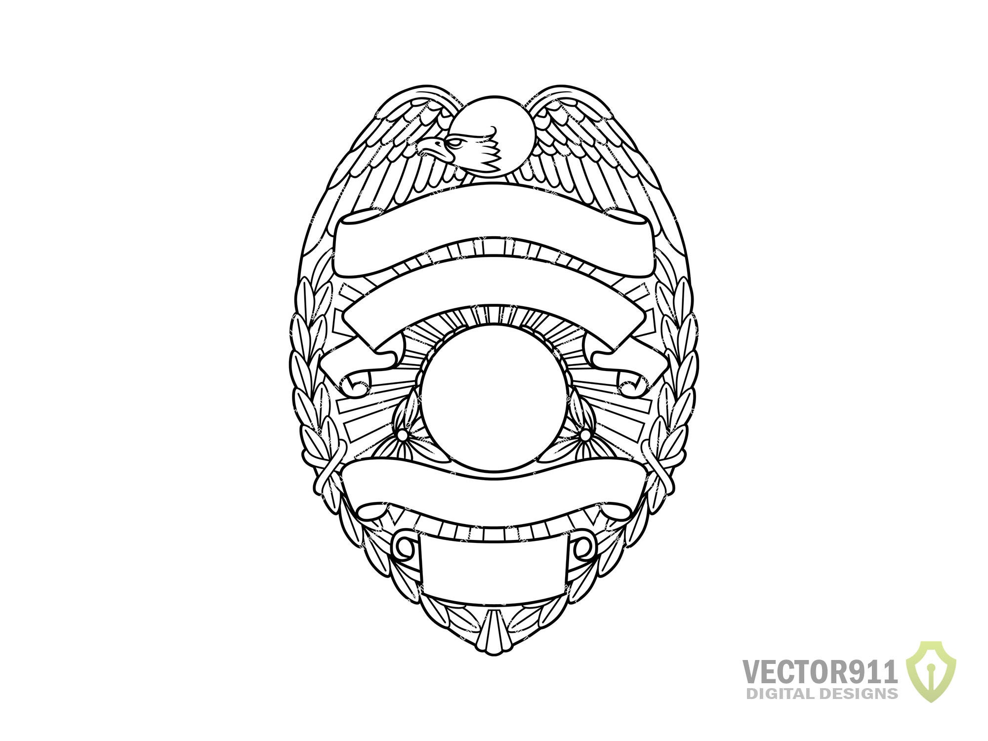 Blank Detective Badge