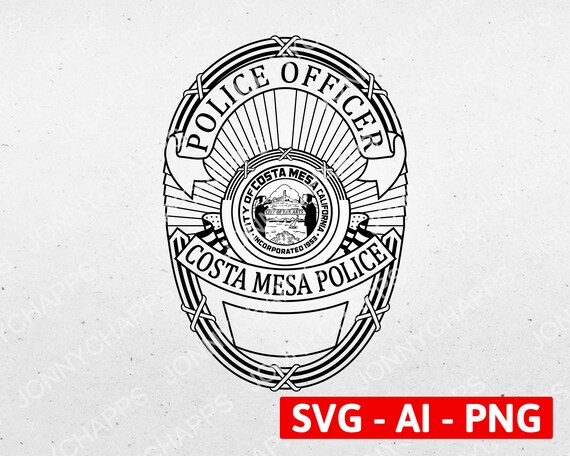 Costa Mesa California Police Department Badge CA Law - Etsy